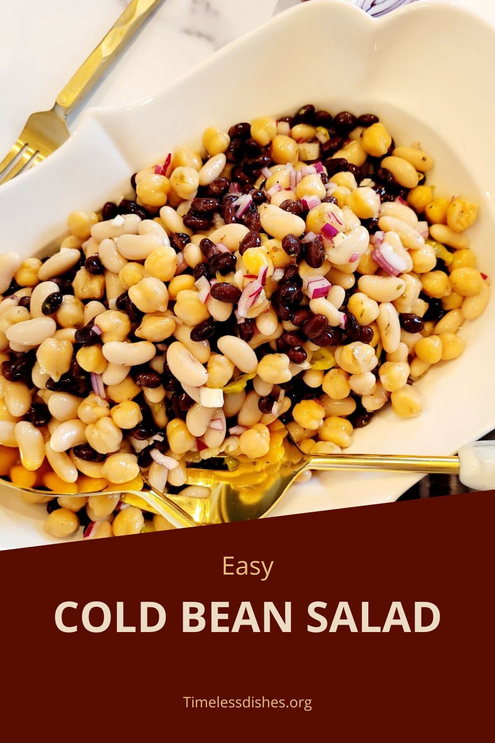 Easy Cold Bean Salad Recipe - Timeless Dishes