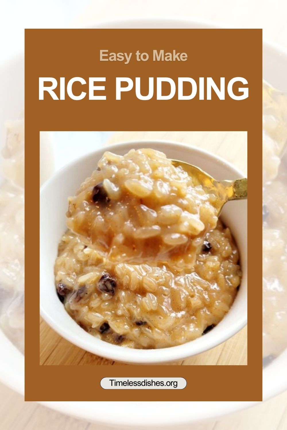 Rice Pudding with Condensed Milk (Leftover Rice) - Timeless Dishes