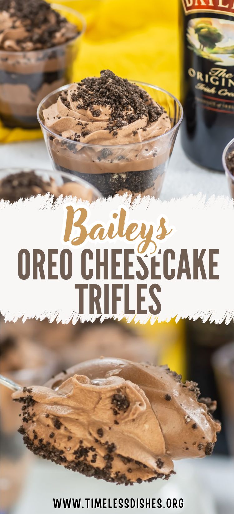 Baileys Oreo Cheesecake Trifles - Timeless Dishes